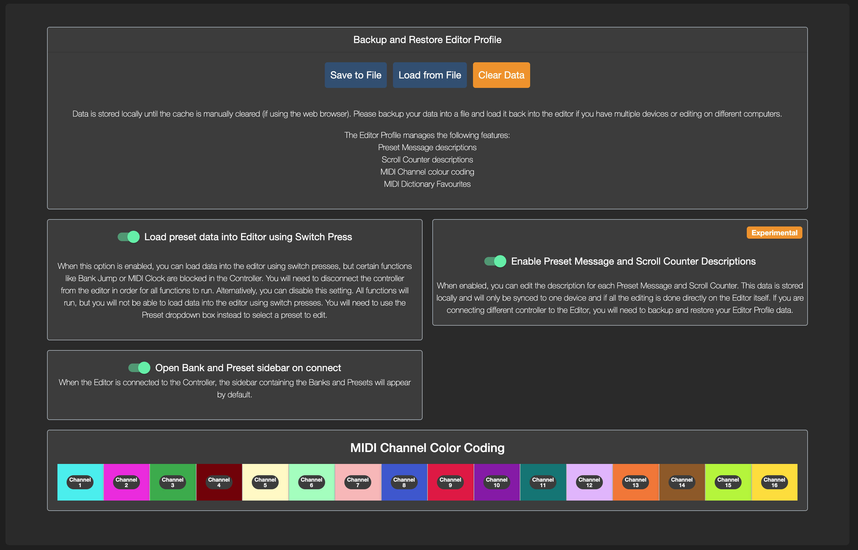 Editor User Guide (Version 1.3.6)